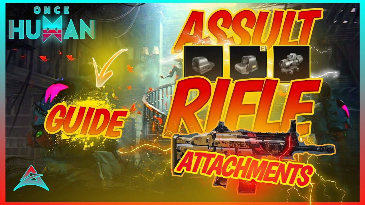 ONCE HUMAN - ALL GOLDEN ASSAULT RIFLE ACCESSORIES - FOR SHRAPNEL ...