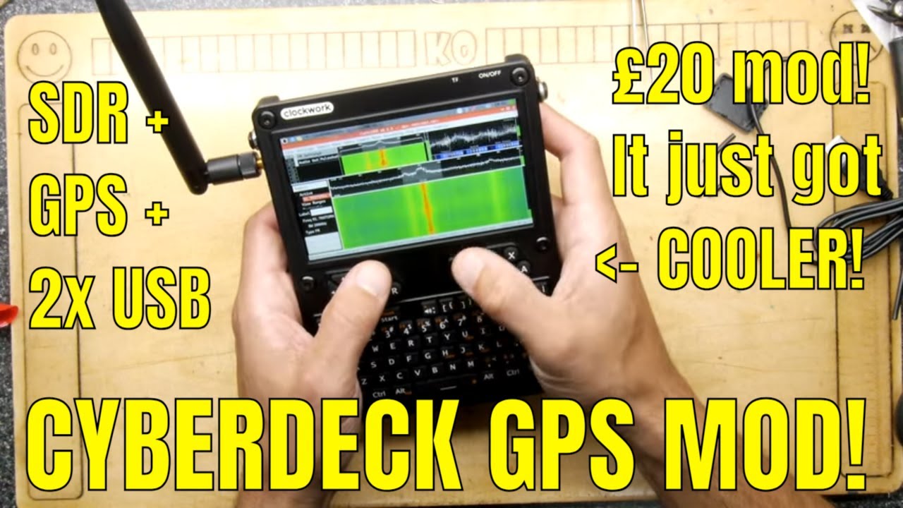 clockwork uConsole cyberdeck - Internal GPS and USB hub hack - YouTube