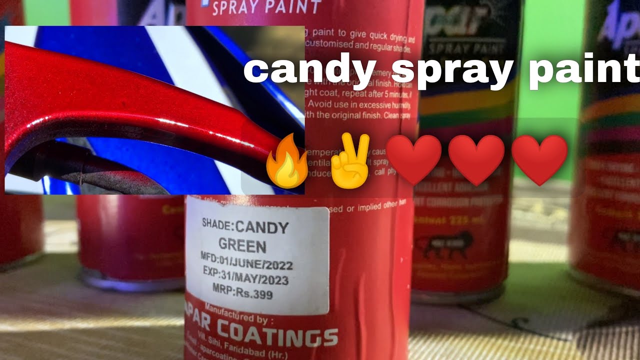 candy color spray paint APAR Automotive Spray Paint Can - YouTube