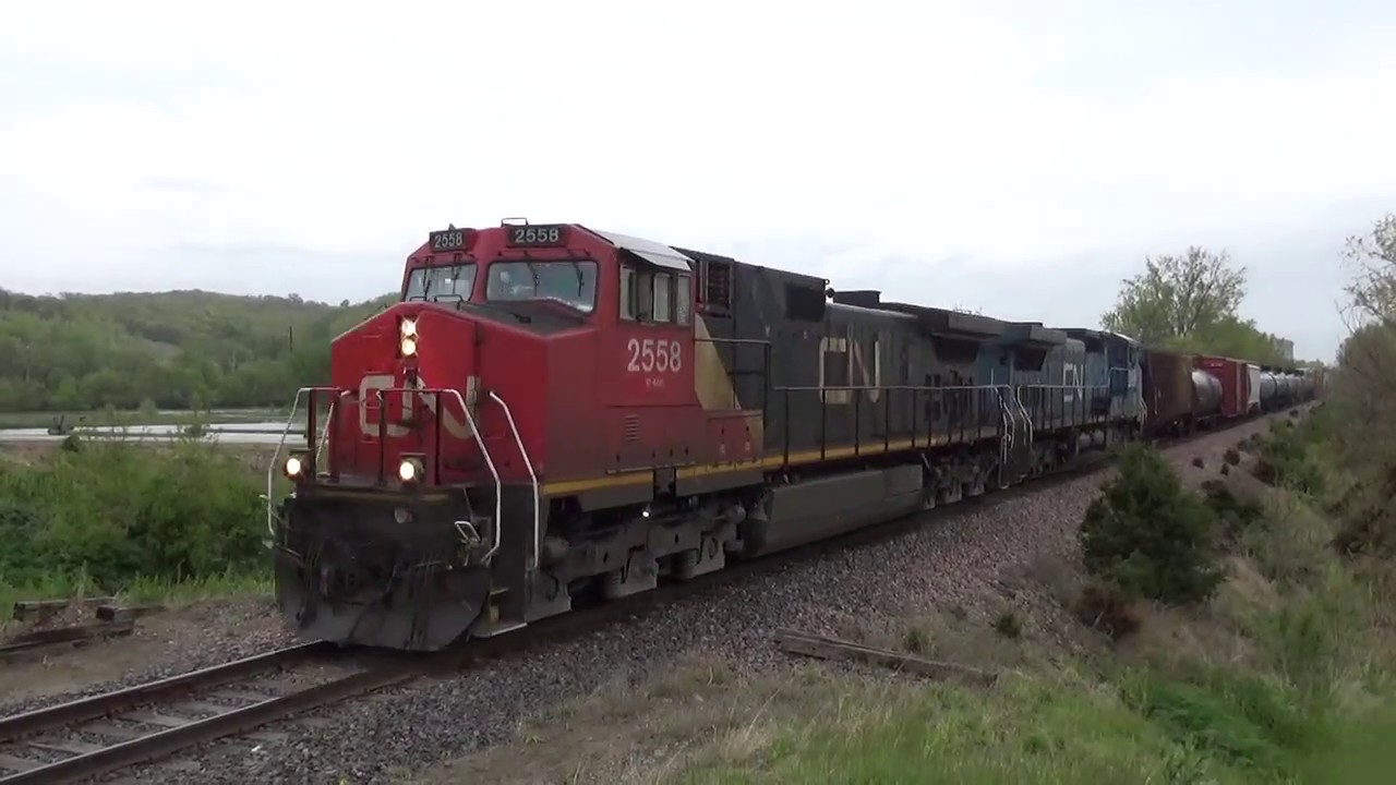 CN 2457 (Blue Devil) Travels North On CN L573 - YouTube