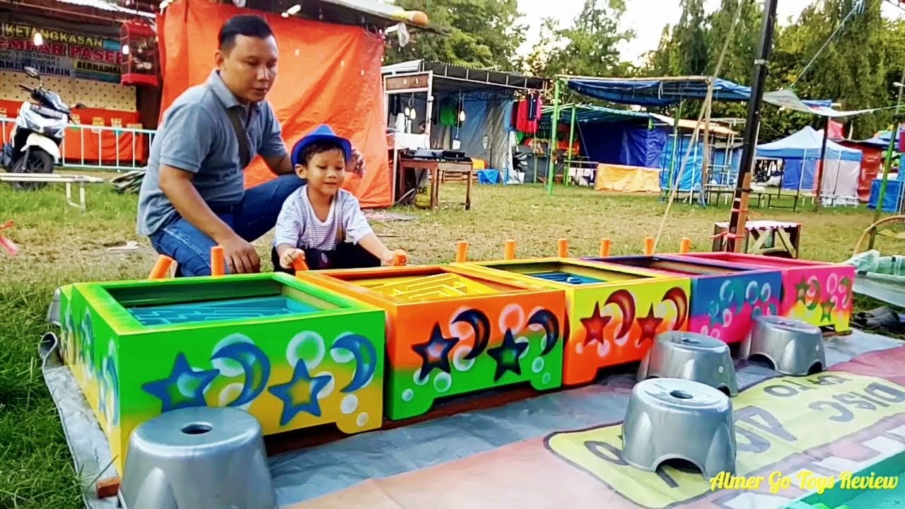 Mainan Labirin Run Di Pasar Malam 😃 Board Game Marble Labyrinth - YouTube