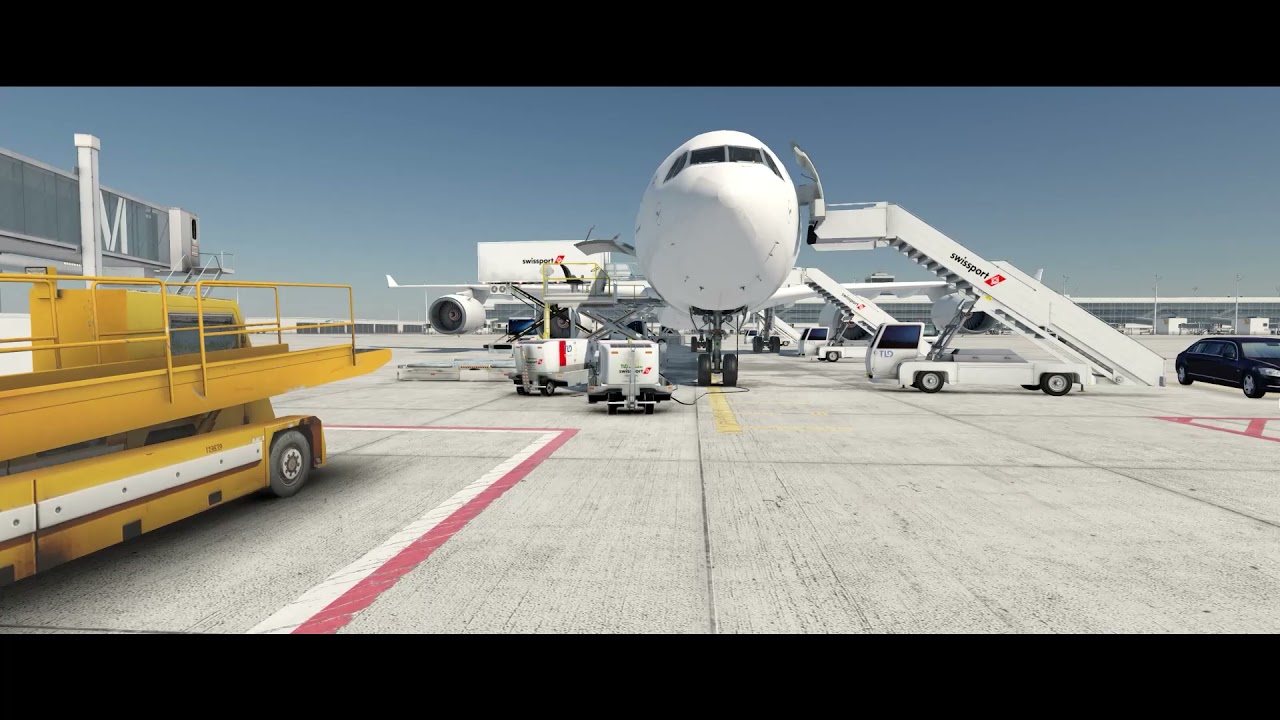 Ground Handling Deluxe Set for Toliss A340-600 - YouTube