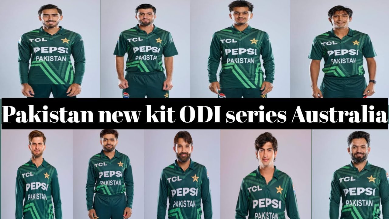 🛑Pakistan cricket team new kit ODI Pakistan versus Australia viral kit ...