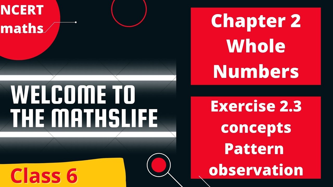 Pattern observation, class 6 | ch-2 Whole Number - YouTube