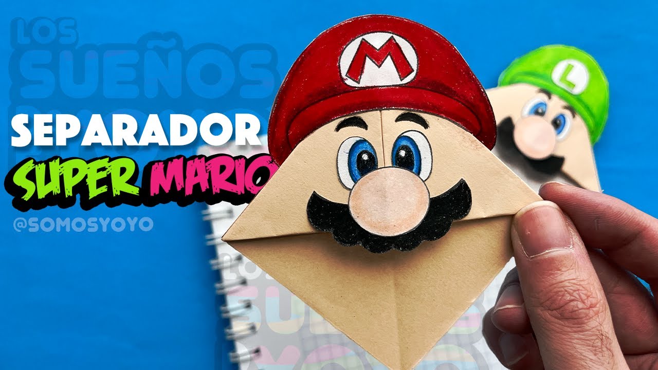 Separador de libros 📚 o Marca Páginas de Super Mario (y Luigi) 😁 - YouTube