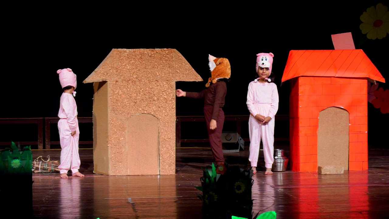 Three Little Pigs Skit by Preschool Kids. - YouTube