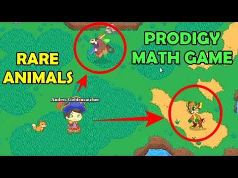 RARE ANIMALS 🙉 | Learning Equivalent Fractions | Prodigy Math GAME🔵☑️ ...