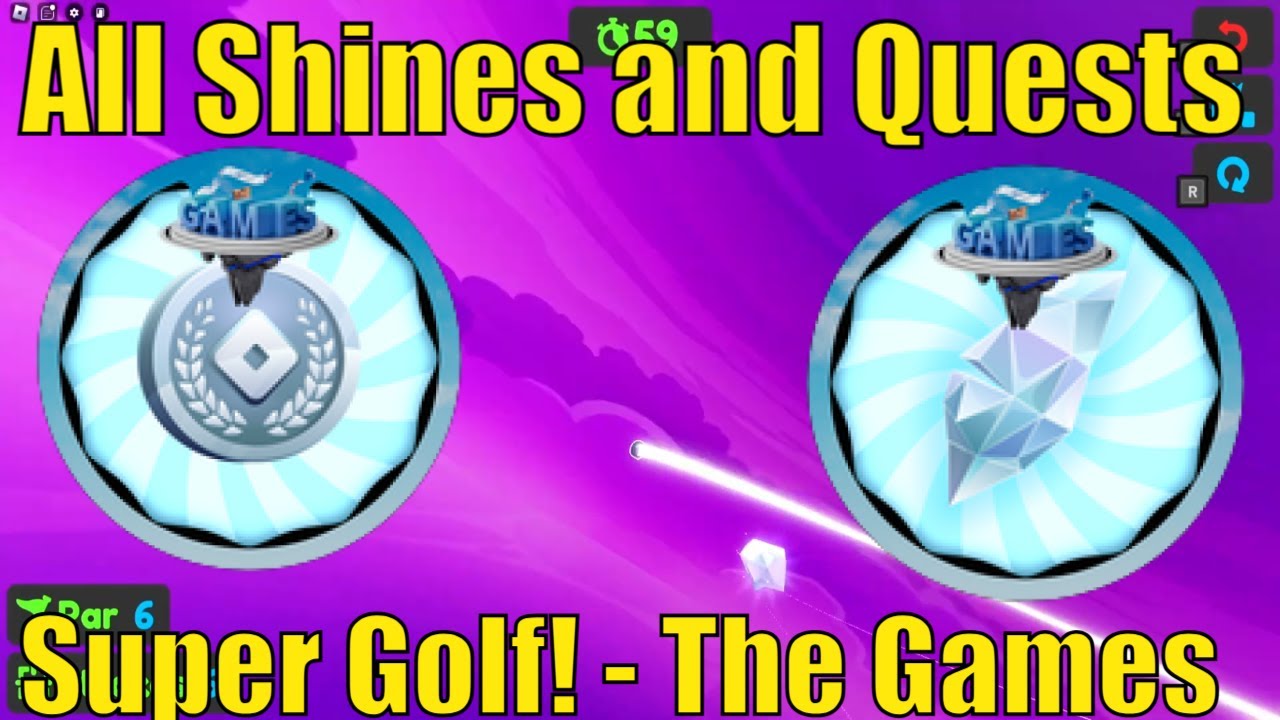 All 5 Shine Locations in Super Golf | All Badges for The Games - YouTube
