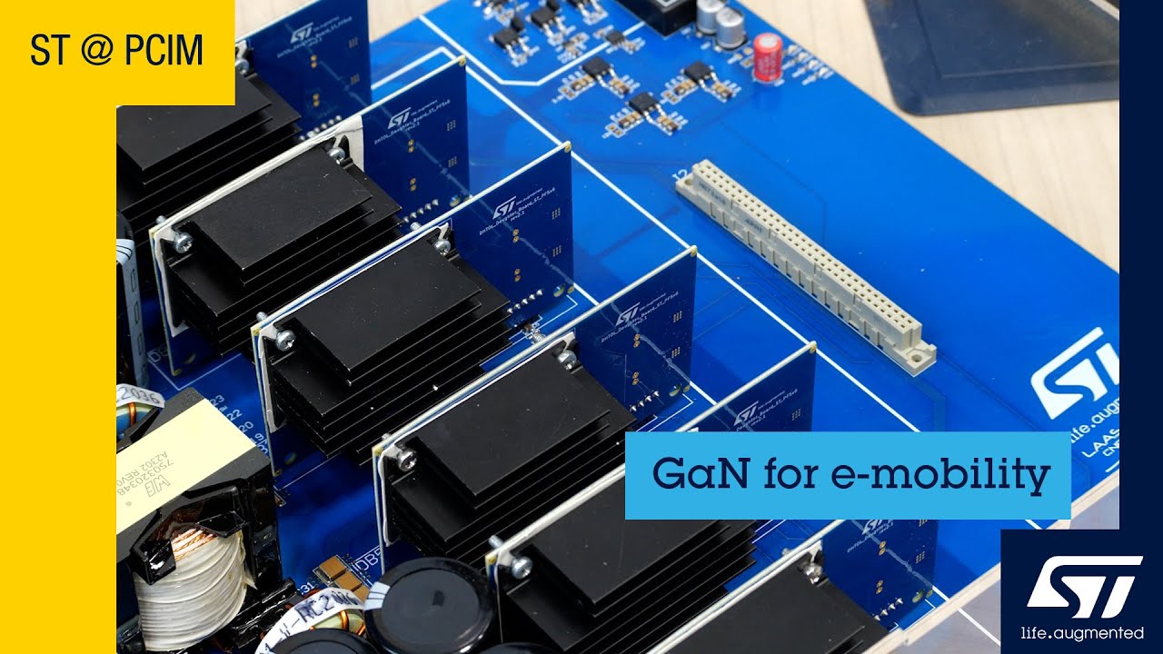 ST @PCIM: High voltage DC/DC converters with GaN for automotive (800V DC) - YouTube