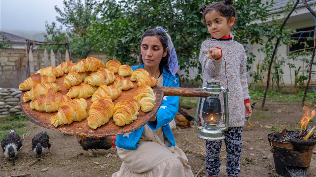 The whole family was amazed by this taste! French Croissant with a soft ...