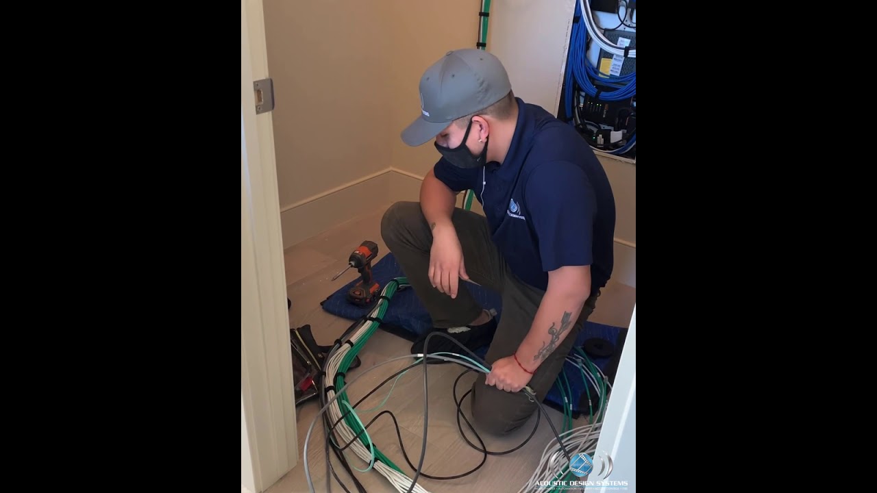 Finishing up a Middle Atlantic rack installation. - YouTube