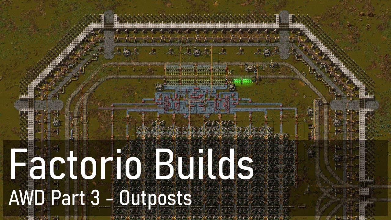 NAD4X4 Factorio Builds - AWD Defence Wall System Part 3 - Outposts ...