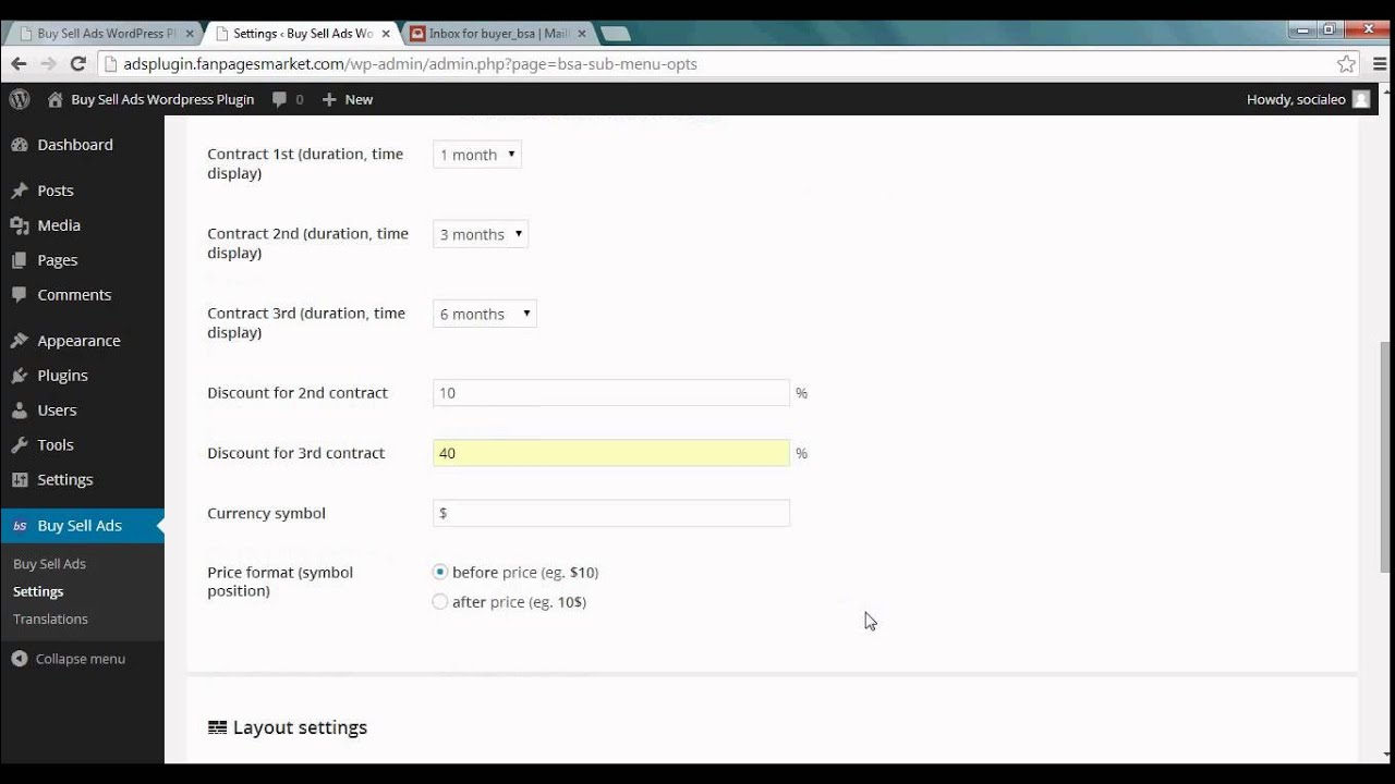 Buy Sell Ads, Wordpress Plugin - How to change offers? - YouTube