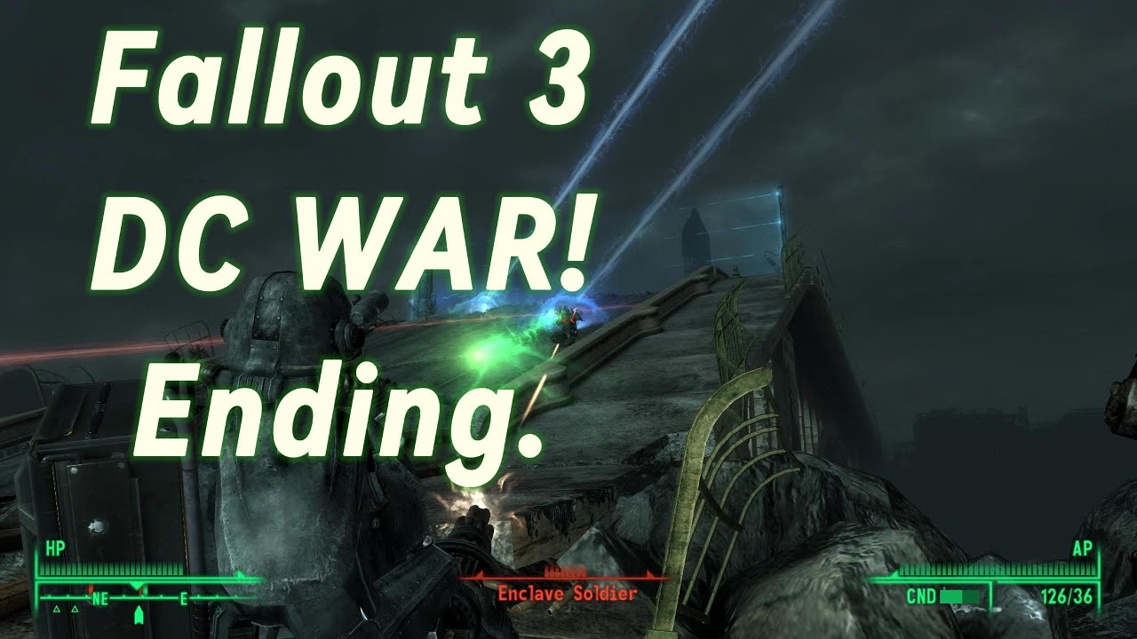 Fallout 3 - Ending and DC War - YouTube