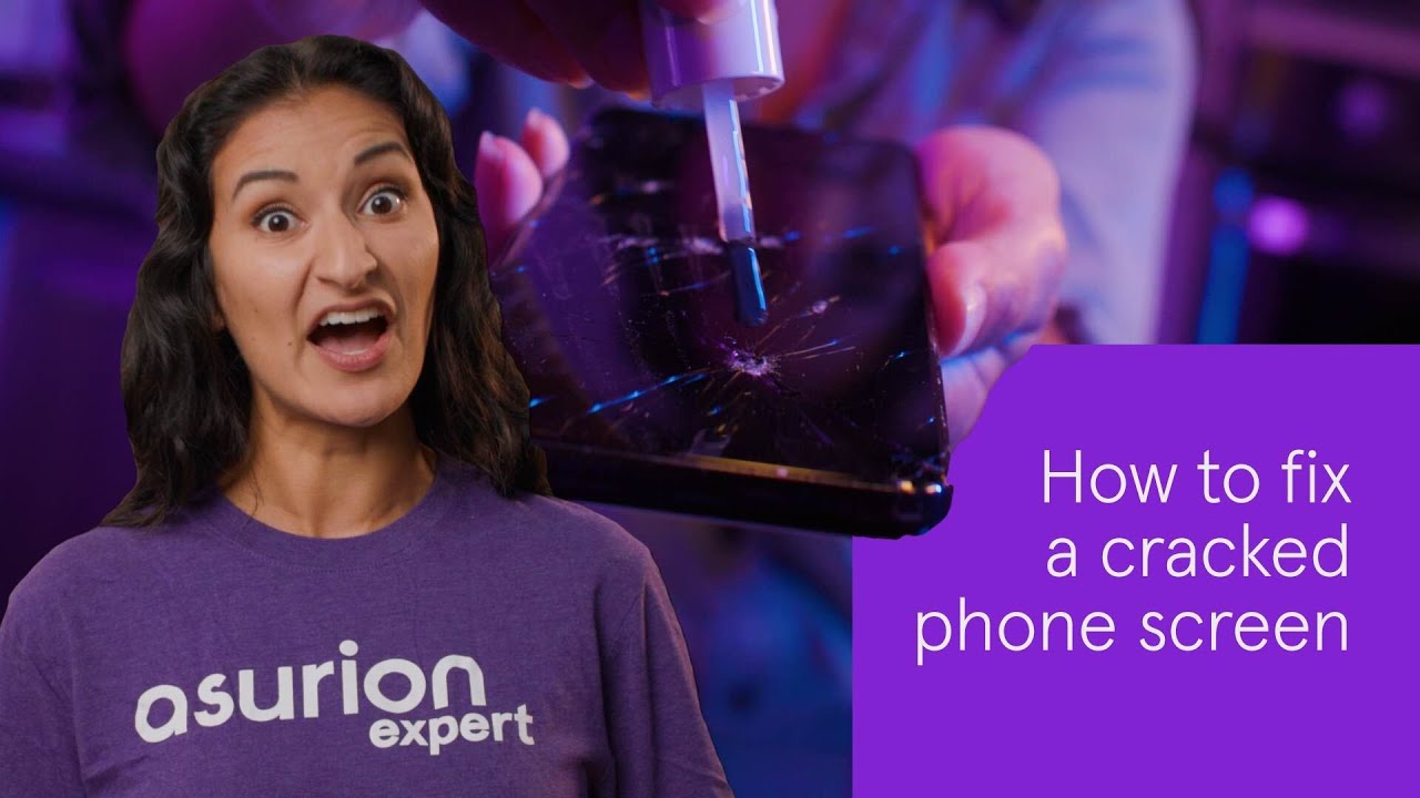 How to fix a cracked phone screen | Asurion - YouTube