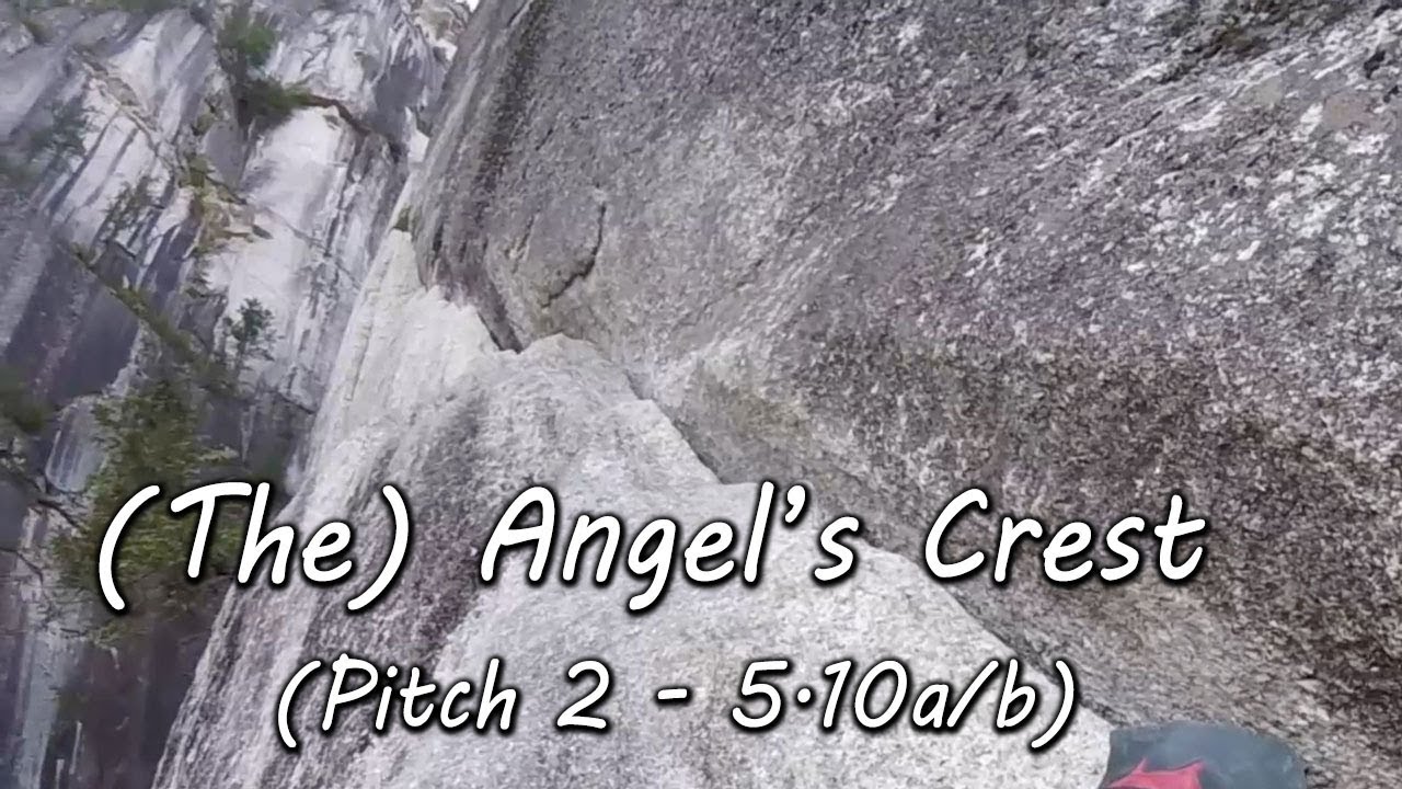 Trad Climbing on (The) Angels Crest - Pitch 2 - YouTube