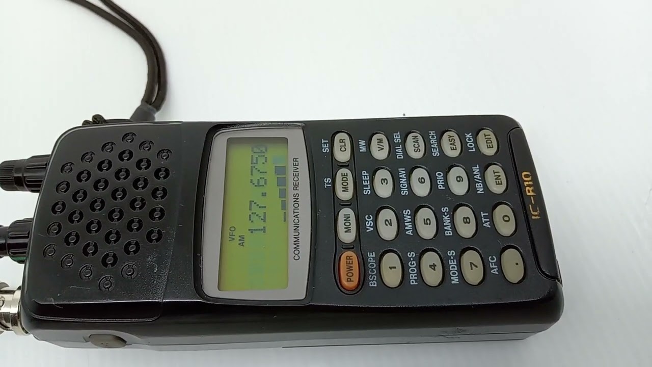 Rádio Receptor Scanner HT Icom IC-R10 - YouTube