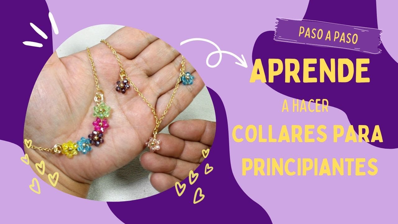 Cómo hacer collares Fáciles... Aprende a hacer dos collares súper ...