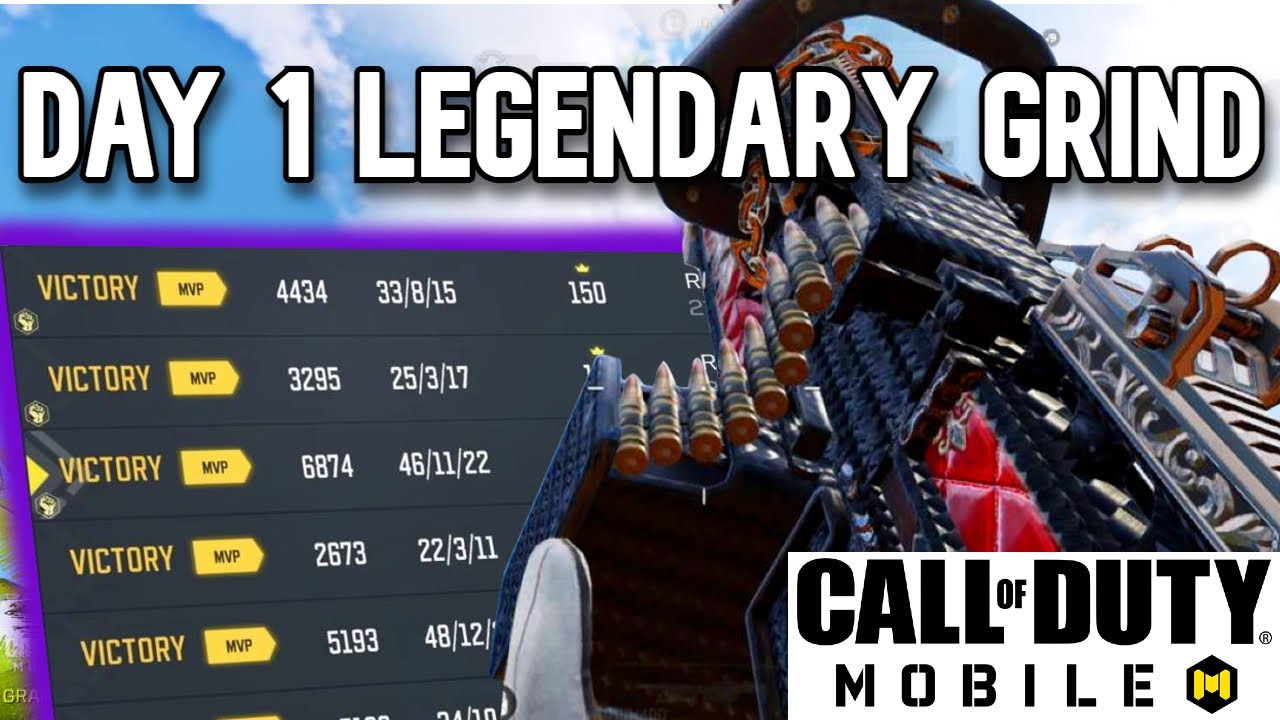 Day 1 legendary grind CODM best chopper player - YouTube