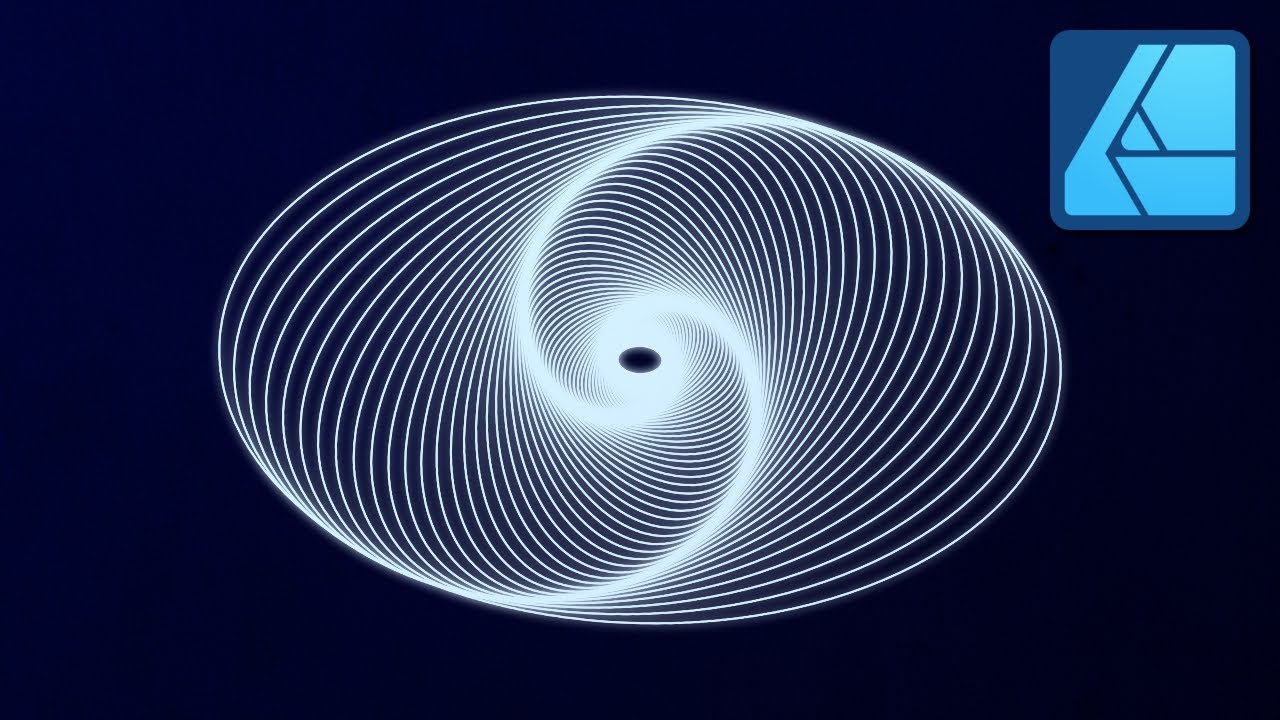 How to Create an Ellipse Line Art Figure in Affinity Designer - YouTube