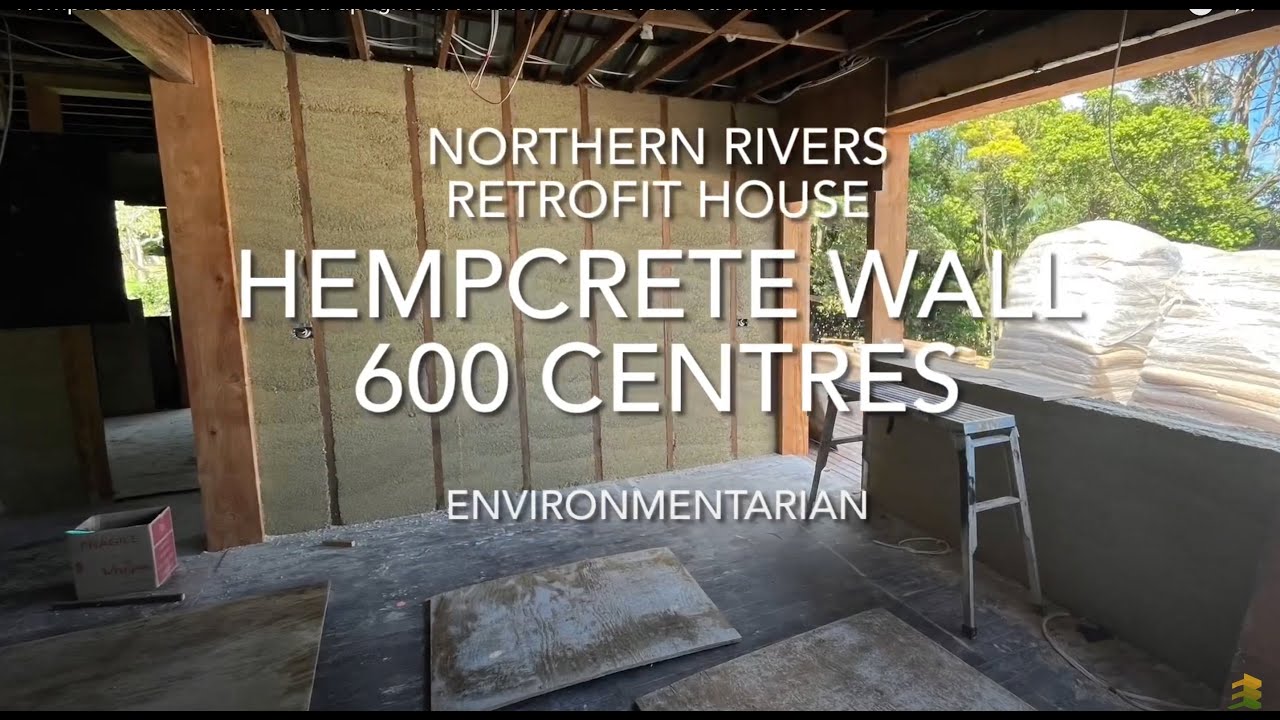 Hempcrete wall with exposed uprights S1 Ep4 - YouTube