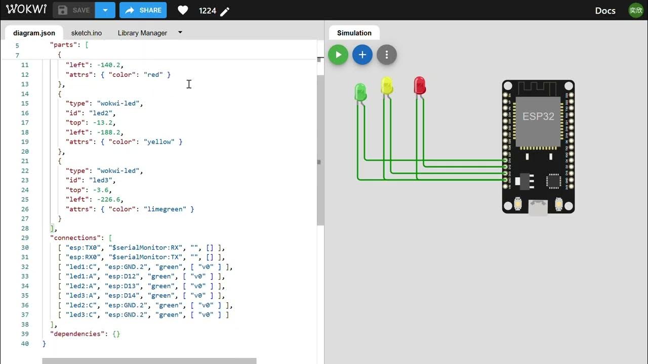 1224 Wokwi ESP32, STM32, Arduino Simulator - YouTube