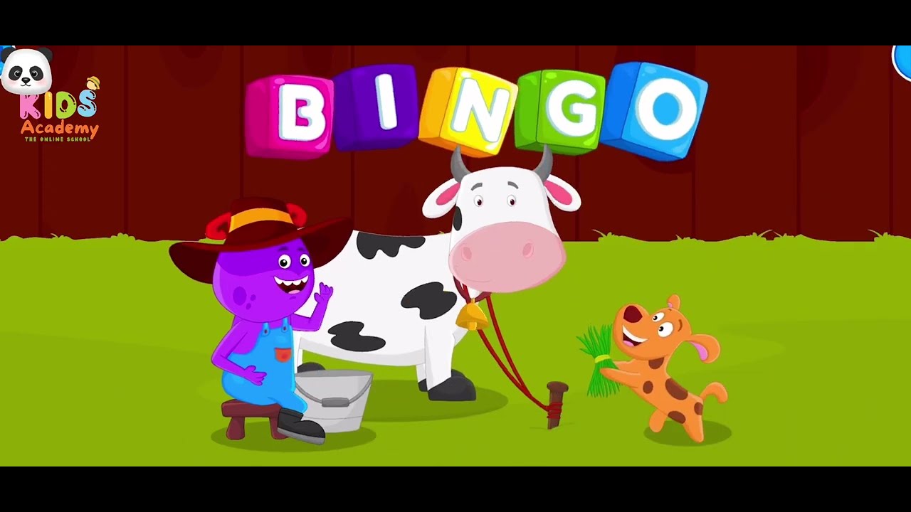 Cute Dog BINGO song for kids - YouTube Music