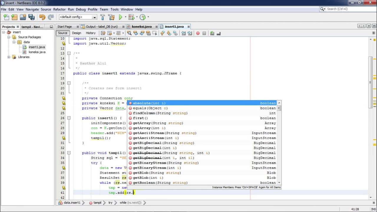 Swing Menyimpan Data dari Tabel ke Database di Java Netbeans - YouTube