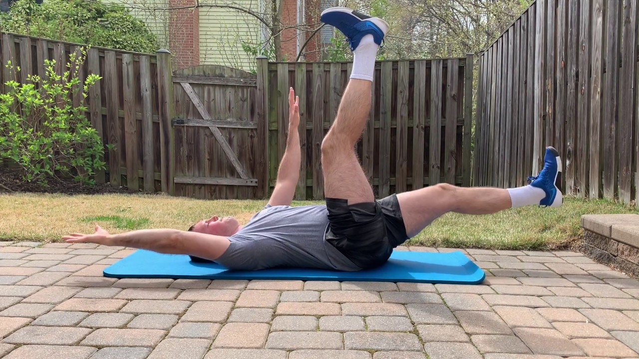 Straight Leg Dead Bug - YouTube