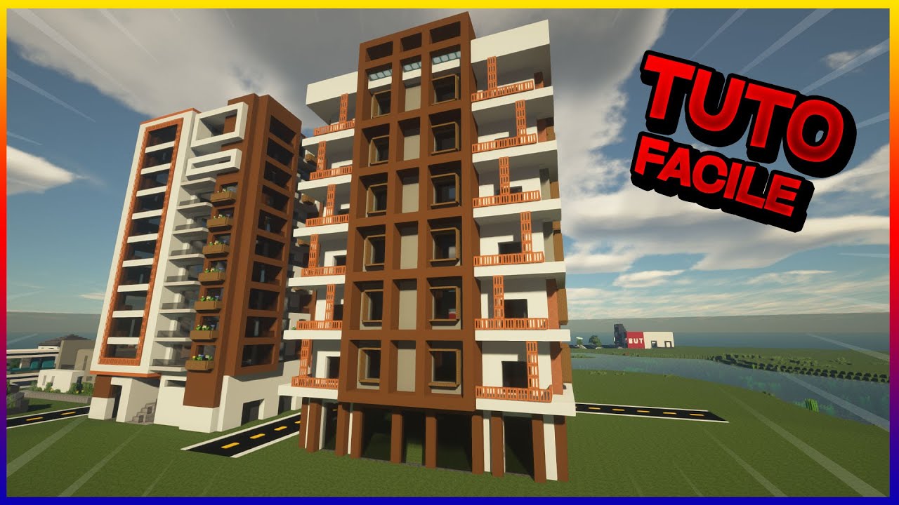 TUTO APPARTEMENTS MODERNE - VILLE MINECRAFT - YouTube