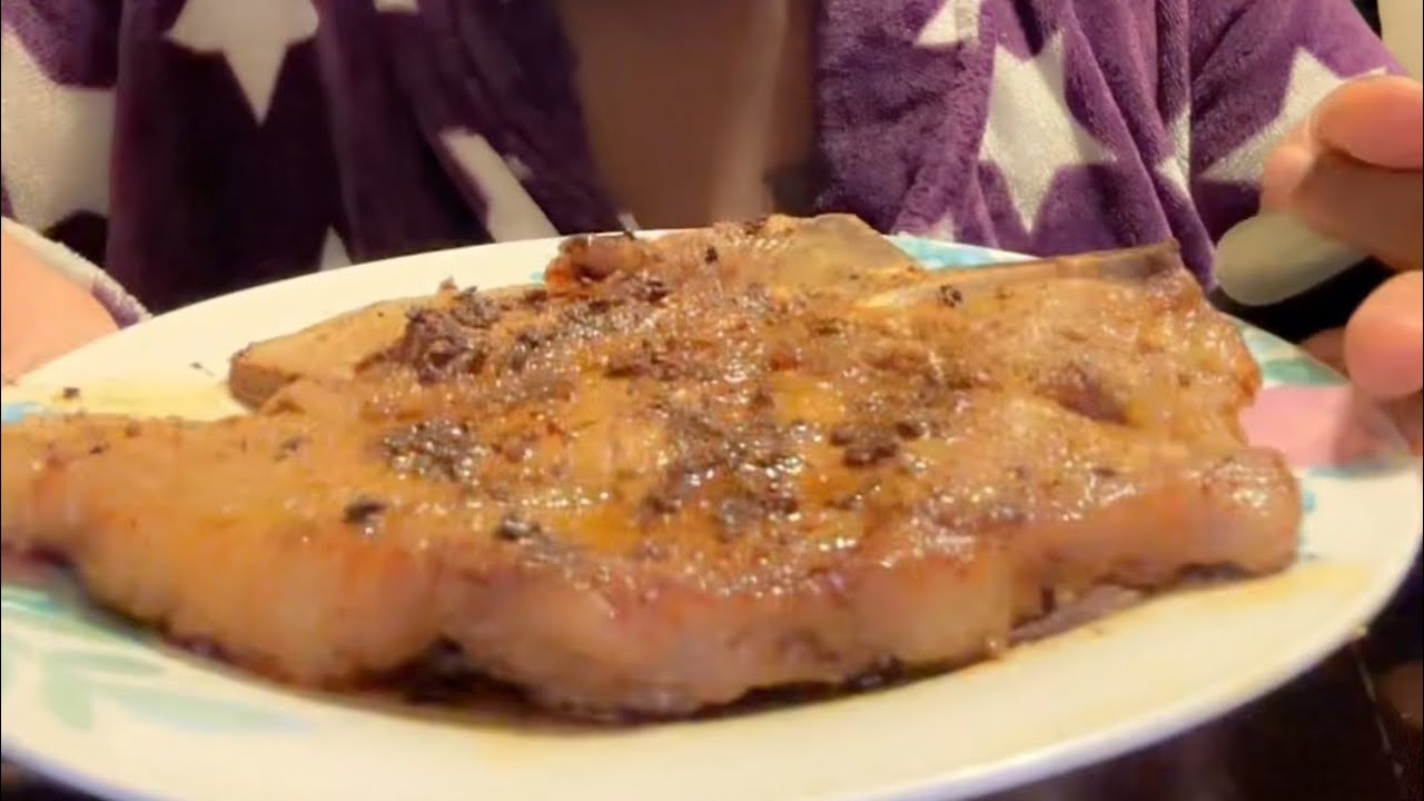 I had me a fat T-bone steak Mukbang 🥩😮‍💨🔥 - YouTube