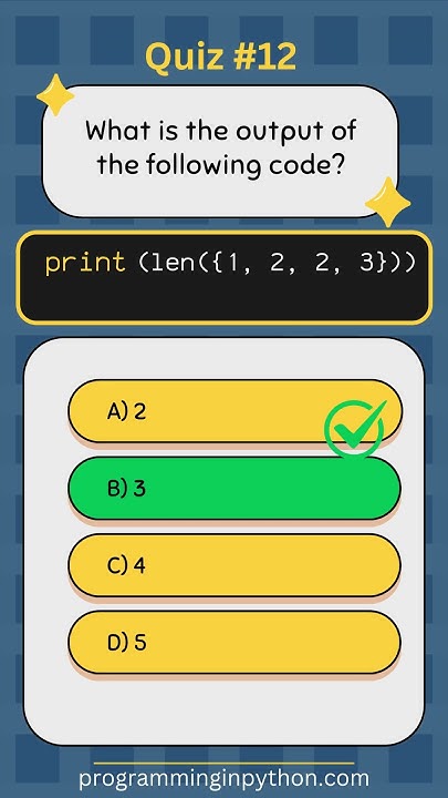 Python Quiz Whats The Answer Quiz 12 Python Shorts Quiz Codingchallenge