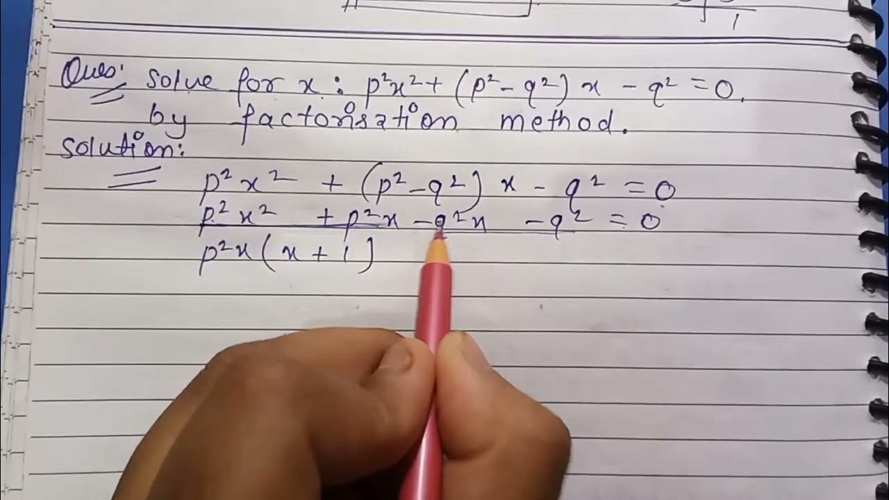 solve-for-x-p2x2-p2-q2-x-q2-0-by-factorisation-method-youtube