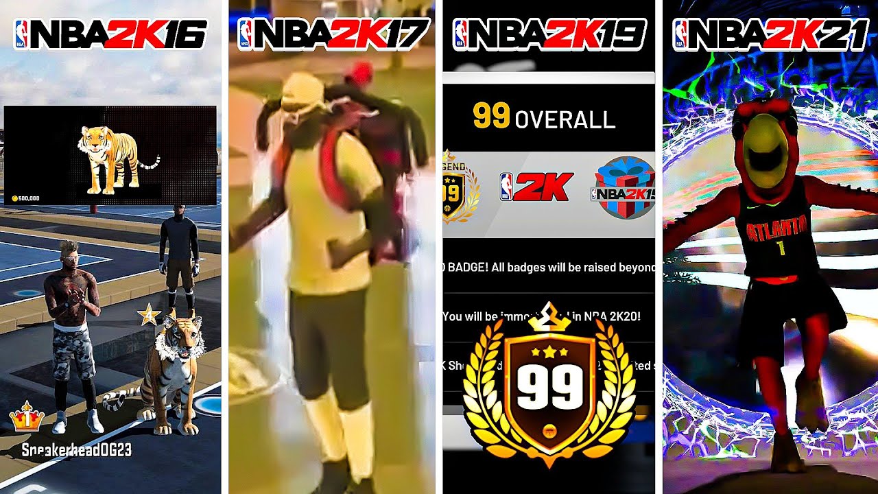 TOP 10 REWARDS in NBA 2K HISTORY (TIGERS, JET PACKS, BADGES) - YouTube