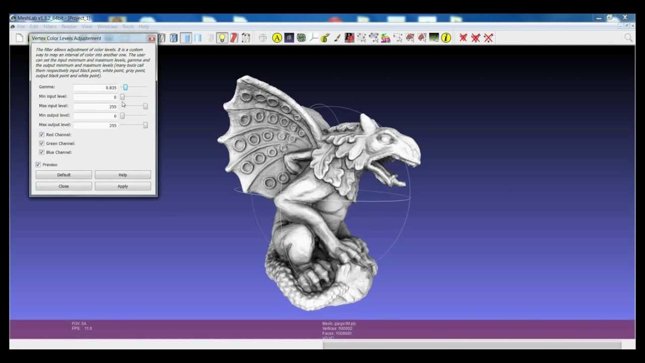 MeshLab Basics: Ambient Occlusion - YouTube