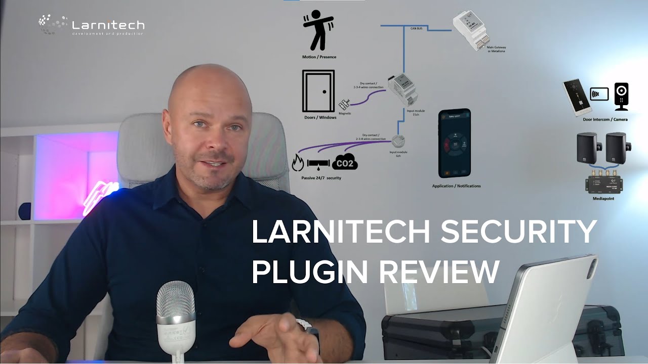 Larnitech Security System Plugin - YouTube