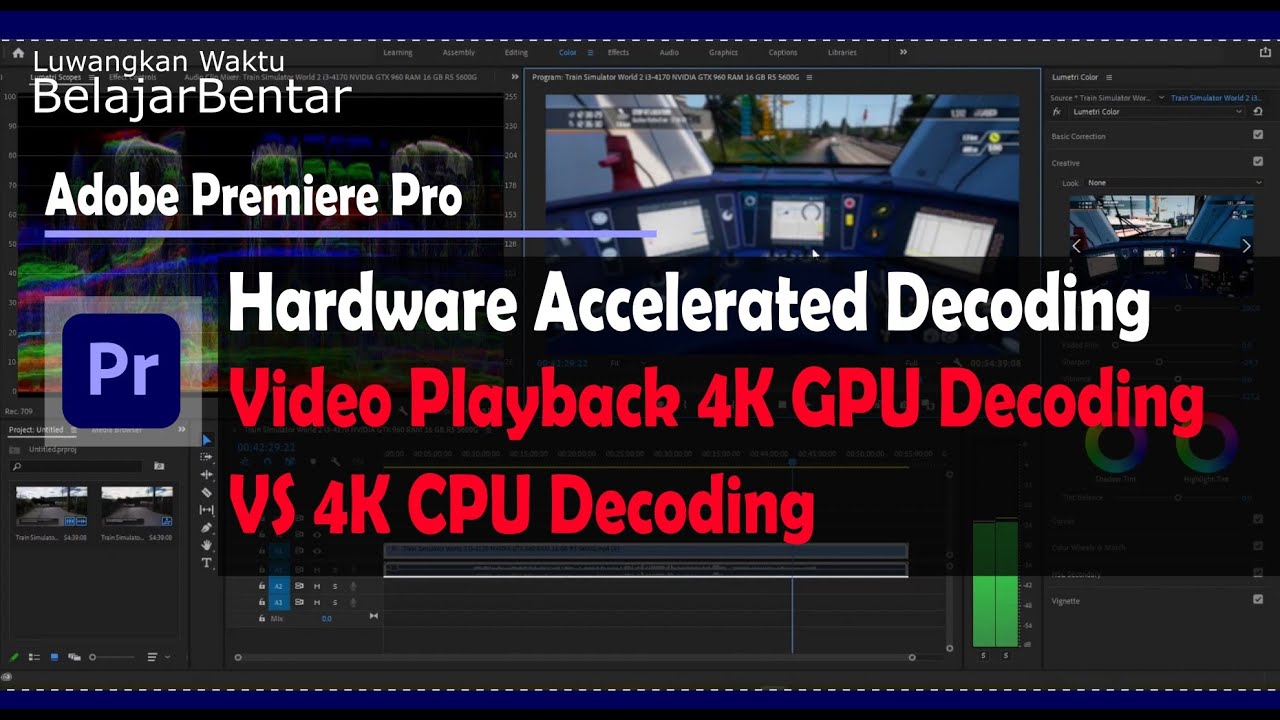 Decoding Playback Memutar Video Video 4K Dengan CPU VS GPU Adobe ...