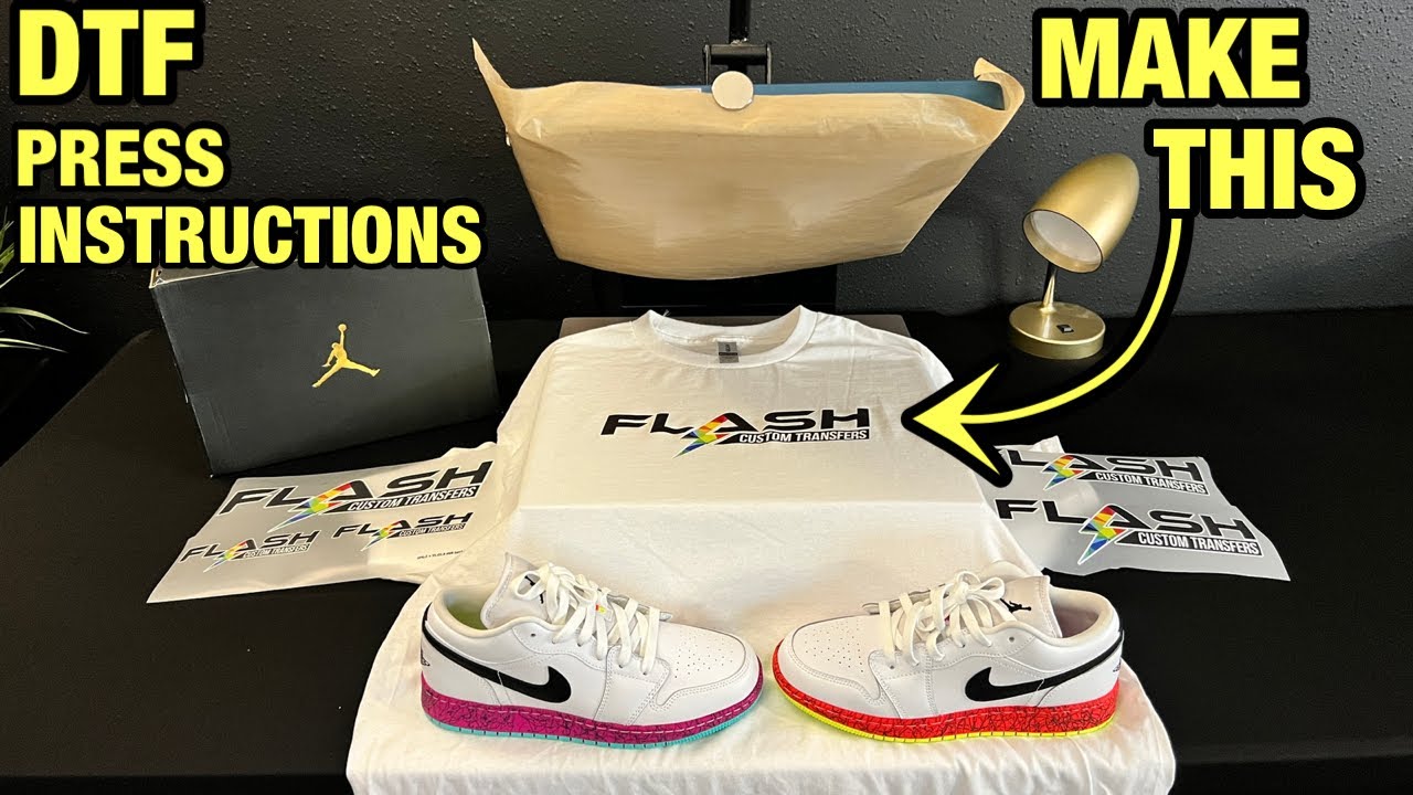 DTF PRESS INSTRUCTIONS | HOW TO MAKE A CUSTOM SHIRT TO MATCH YOUR ...