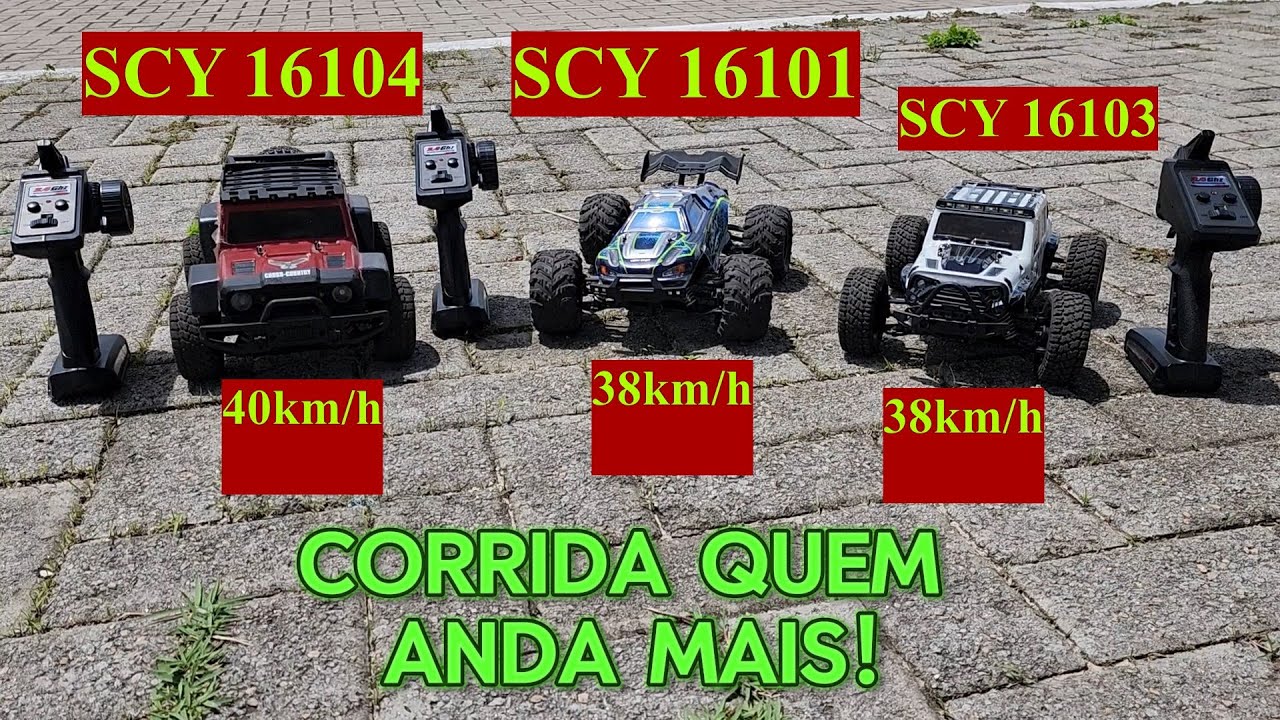 SCY 16101 VS 16103 VS 16104 CORRIDA DE RC! - YouTube