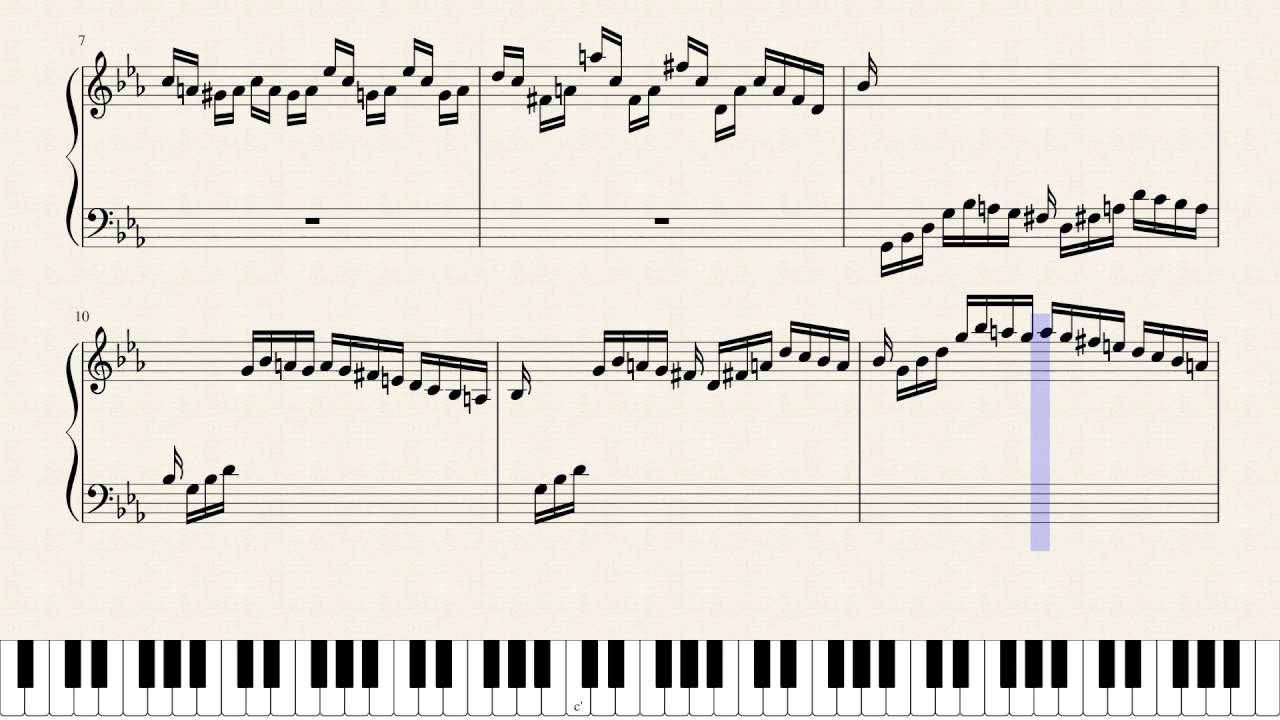 C.P.E. Bach - Solfeggietto in C minor, H 220, Wq. 117: 2. [Piano ...