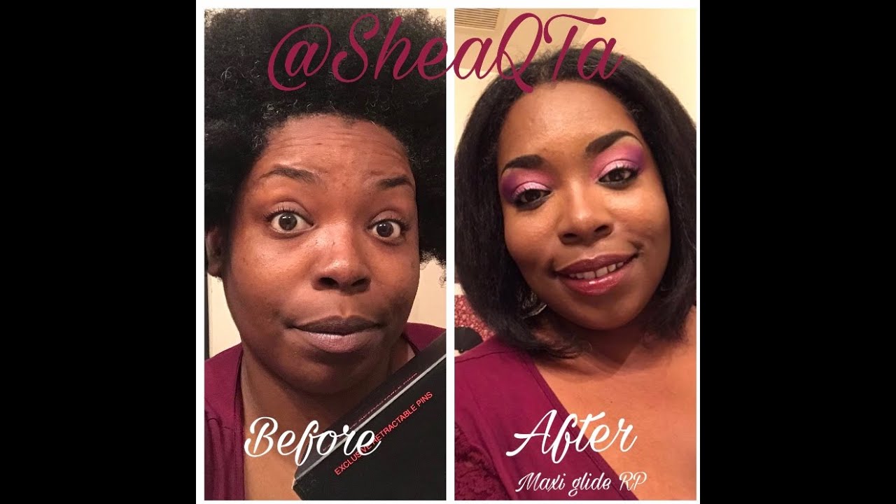 Maxiglide RP on natural hair - YouTube