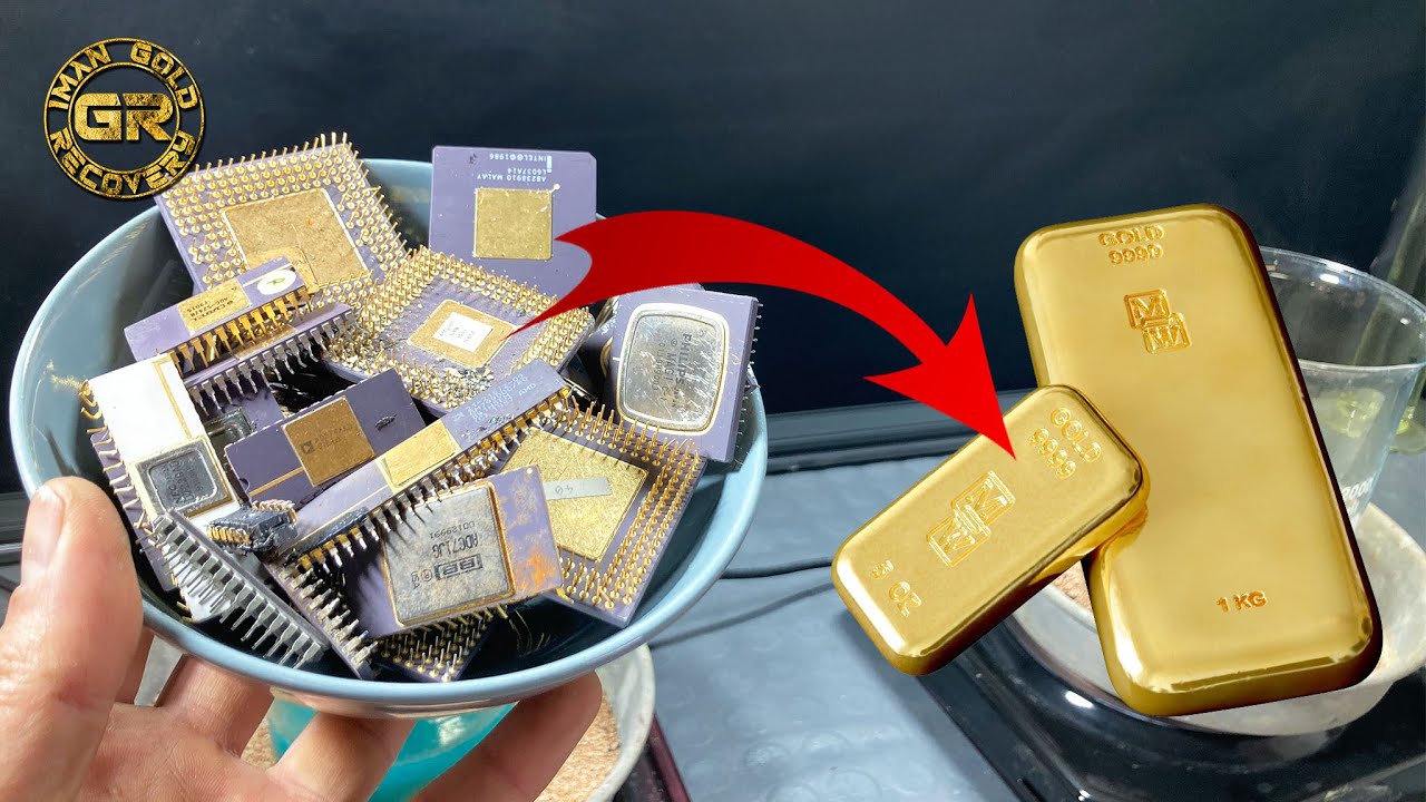Gold Recovery from 400 GR of Ceramic CPU Processors | Gold from CPU ...