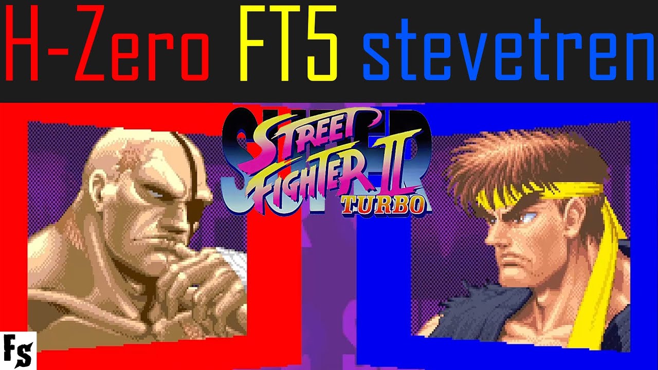 Super Street Fighter 2 Turbo - H-Zero [O.Sagat] vs stevetren [Ryu] (Fightcade FT5) - YouTube