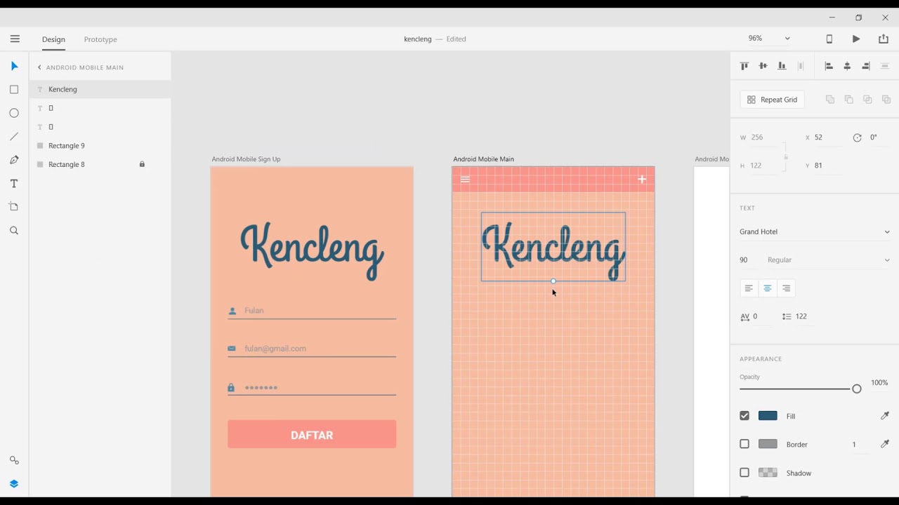 Design UI/UX Android Application with Adobe XD - Kencleng - YouTube