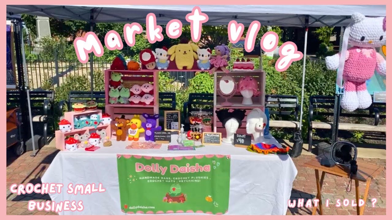 Market Day Vlog ♡ | Trying a new booth layout , What I sold , How much ...