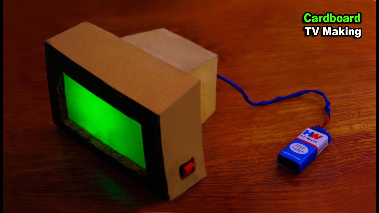 How to make LED TV at home with Cardboard - YouTube