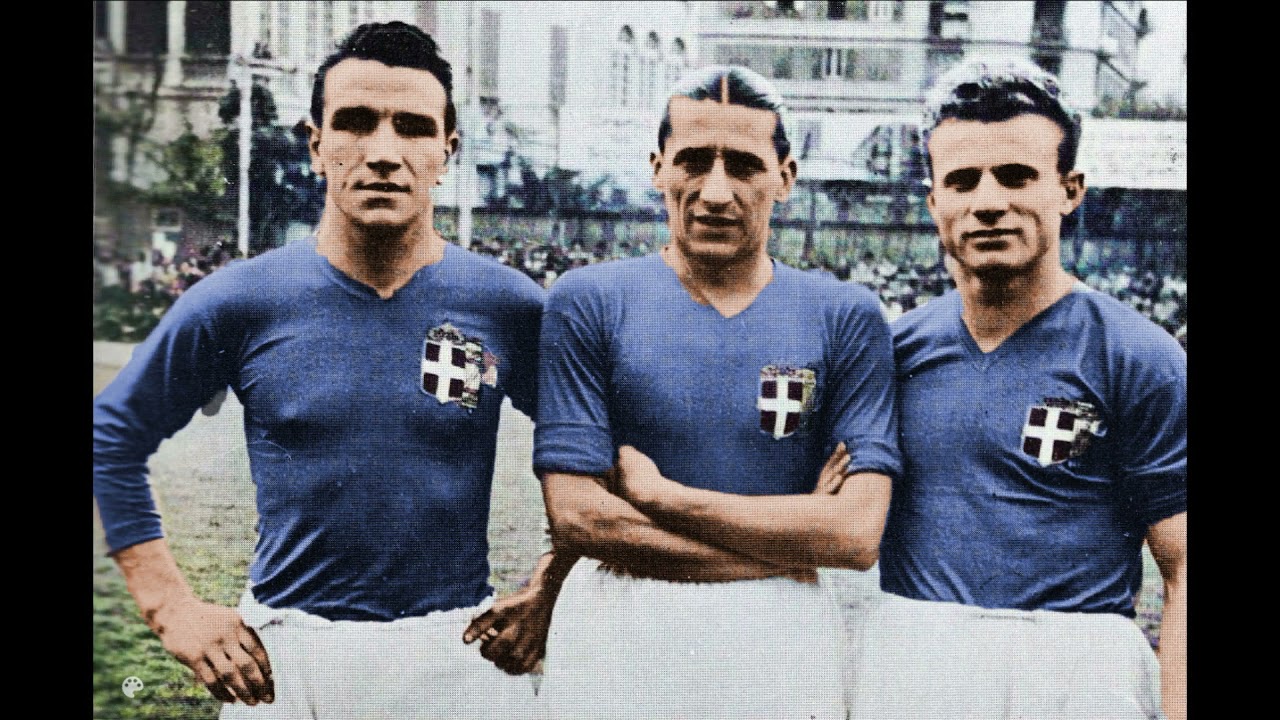 World Cup 38 : Valentino Mazzola from black and white to colour - YouTube