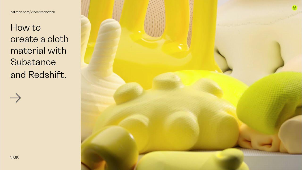 How to create a cloth material in C4D with Substance and Redshift. - YouTube