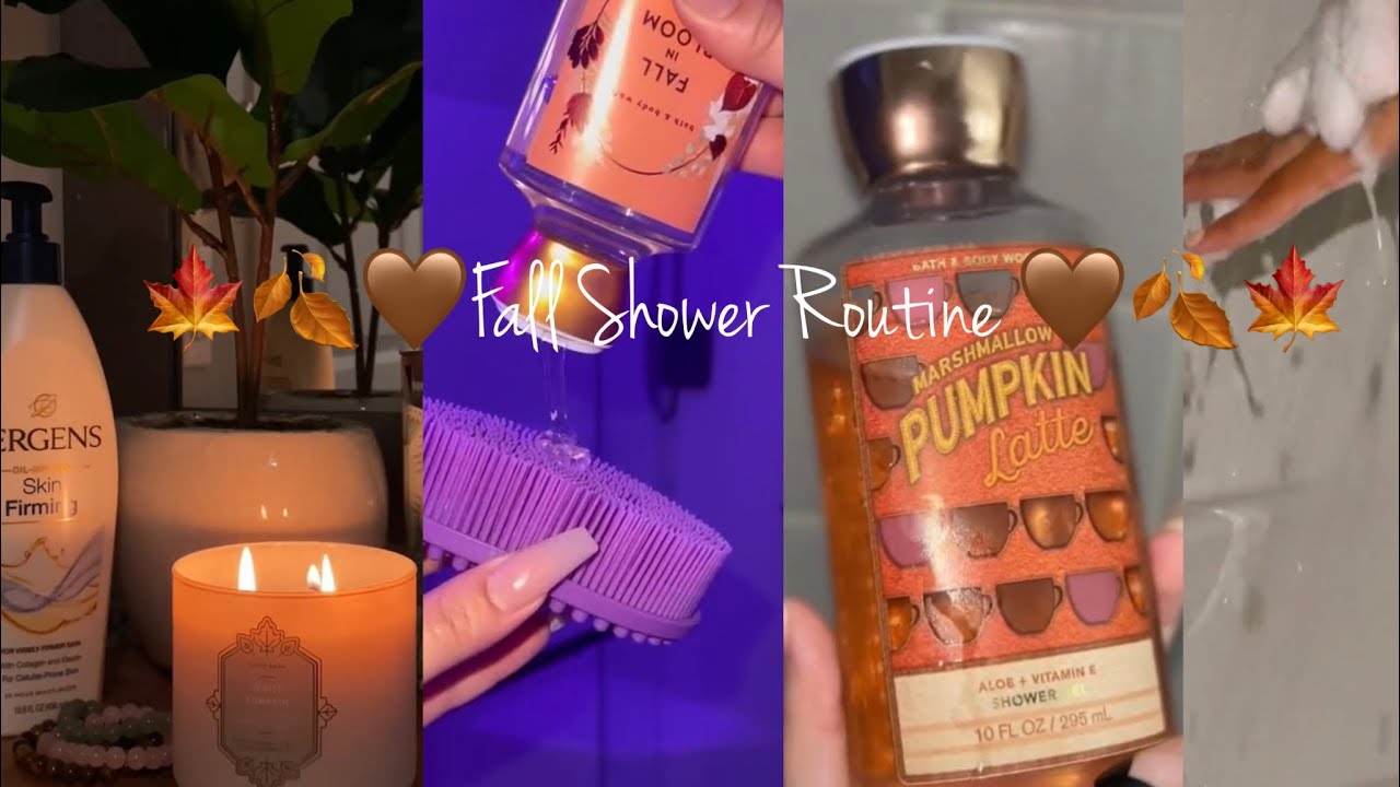 Fall Shower Routine 🤎🍂🍁 - YouTube