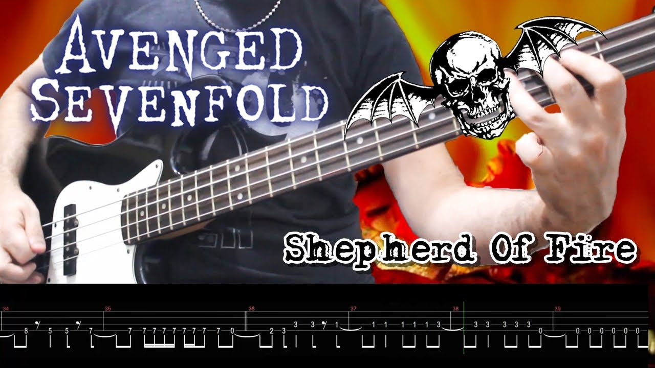 Avenged Sevenfold - Shepherd Of Fire (Bass Cover + TABS) - YouTube